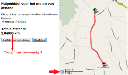Mijmeringen: Afstand meten in Google Maps